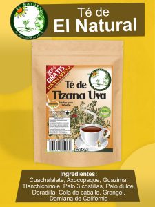Té de Tizana Uva con 30 Sobrecitos El Natural - Tienda Online El Natural